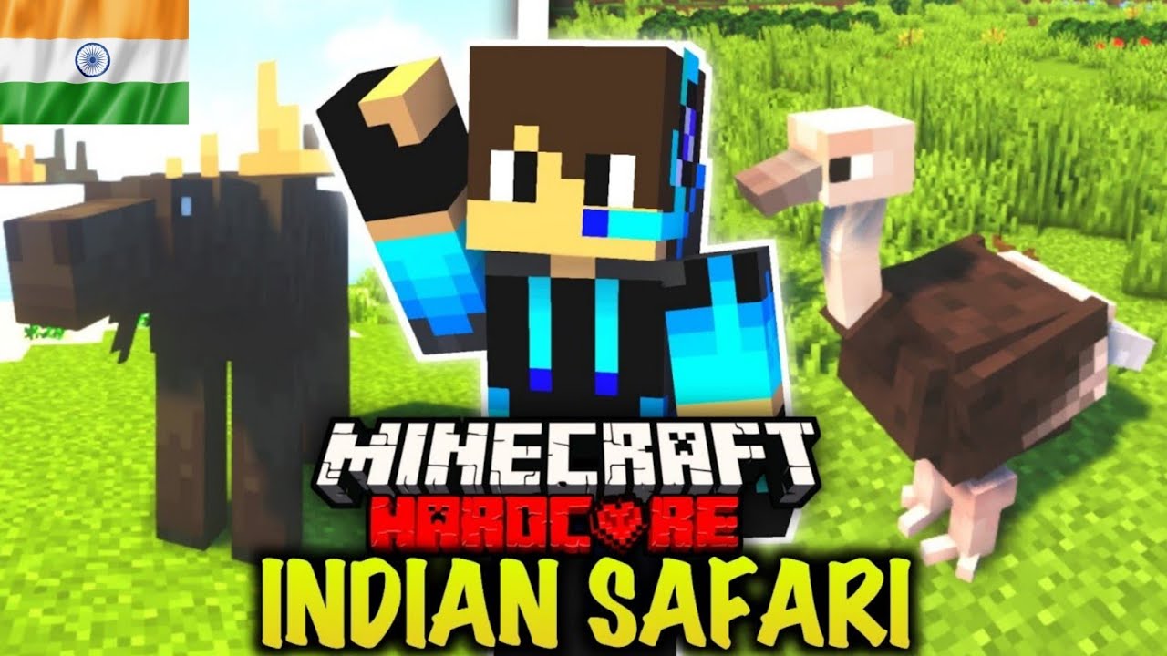 I SURVIVED 700 DAYS IN INDIAN SAFARI | HARDCORE MINECRAFT - YouTube