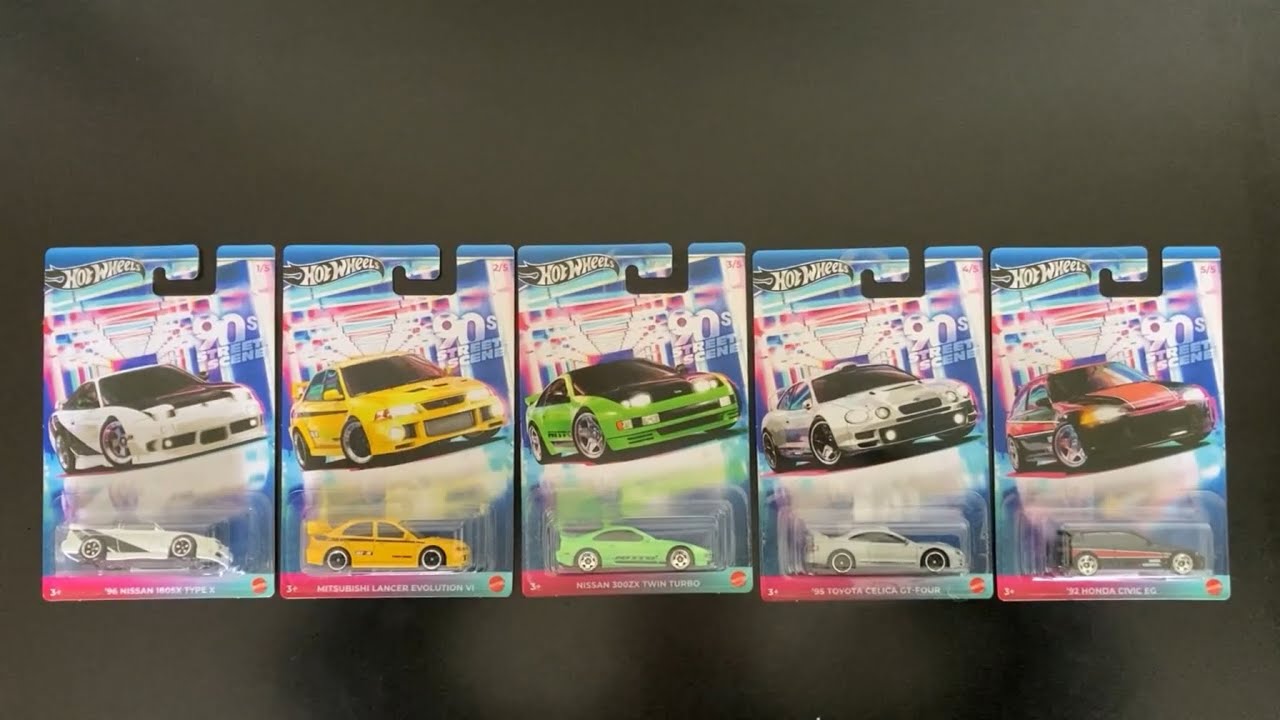 Hot Wheels 90s Street Scene set (Silver Series). - YouTube