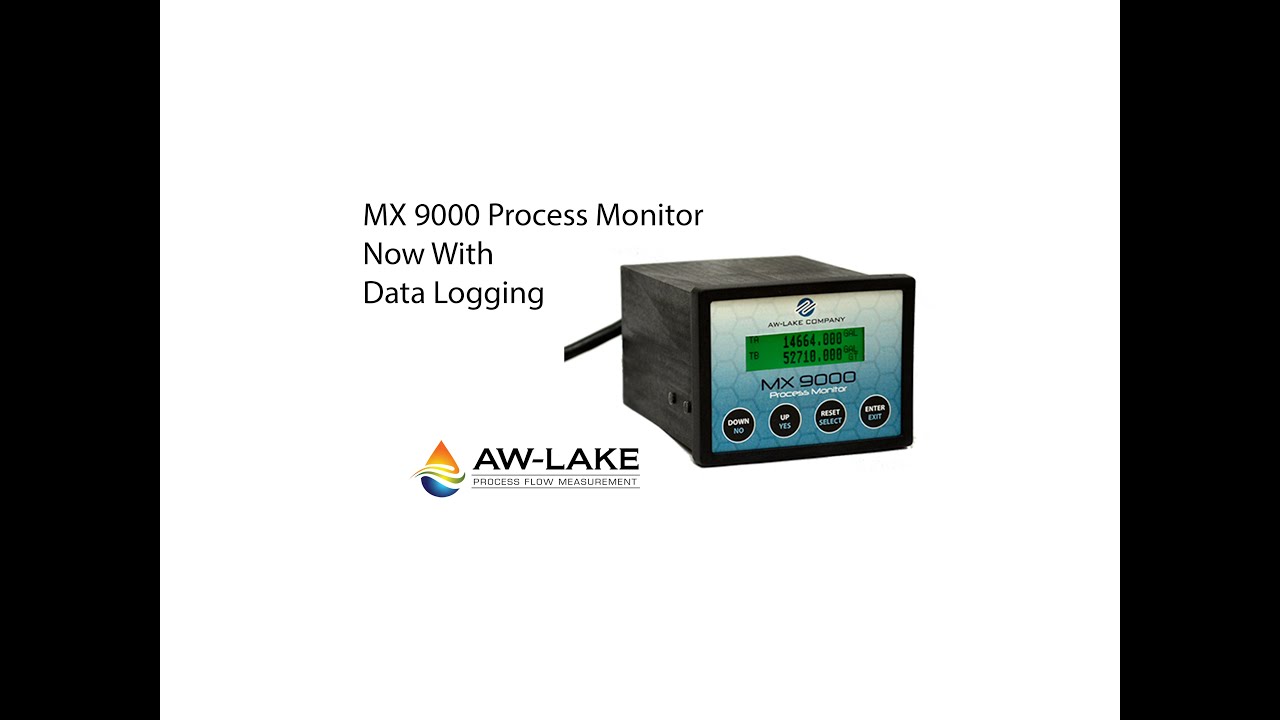 AW-Lake Company's MX 9000 Process Monitor Now With Data Logging - YouTube