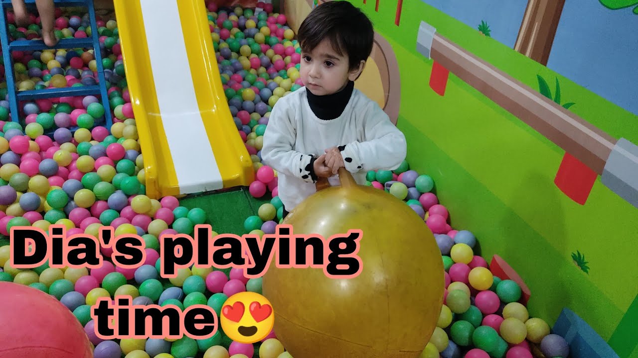 Dia playing and enjoying with ball 🏀|| Dia Fun with counting || Dia's ...
