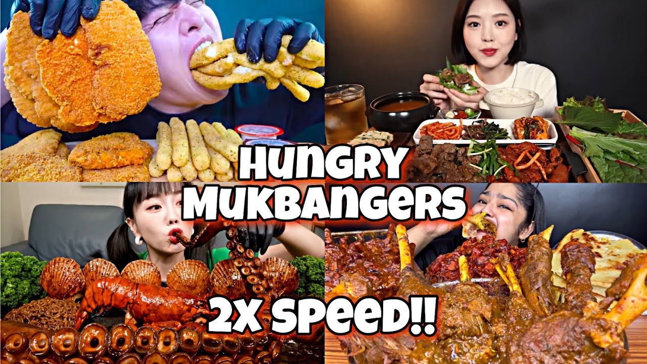 2X Speed!!💥ASMR Fast Motion Satisfying Eating Mukbang Compilations ...