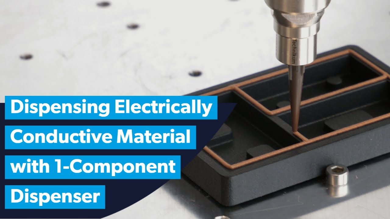 Dispensing Electrically Conductive CHOFORM 5575 with 1-Component Dispenser 4RD6 - YouTube