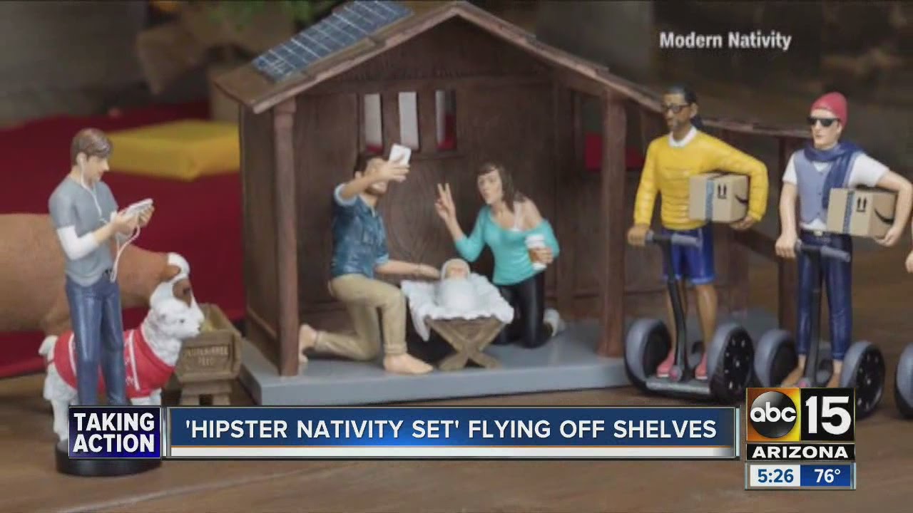 Hipster Nativity display on sale? - YouTube