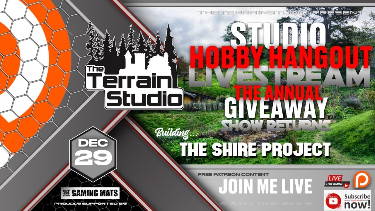 TheTerrainStudio - Live Stream - The Shire Project - YouTube
