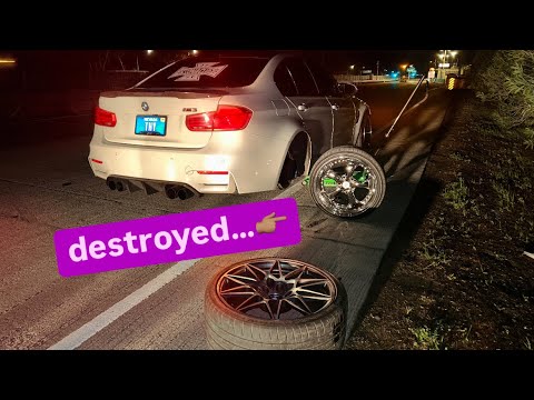 Static F80 M3 destroyed & stranded on the freeway… - YouTube