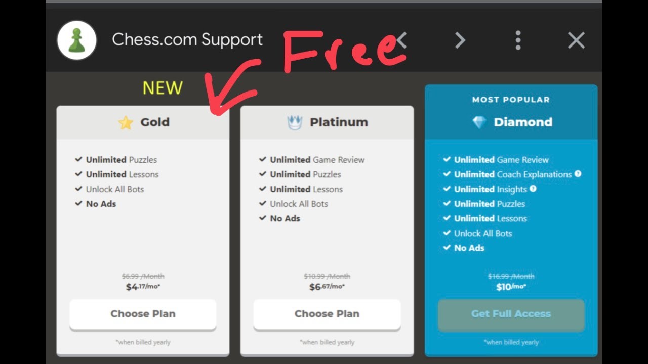 Chess.com Gold Membership Giveaway!! - YouTube