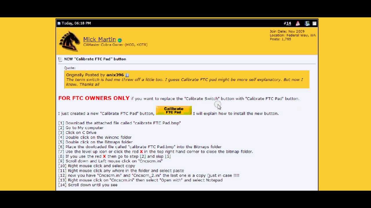 Tutorial How to change a button on Wincnc screen - YouTube