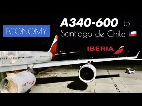 Iberia 🇪🇸 Airbus A340-600 | Madrid - Santiago de Chile - YouTube