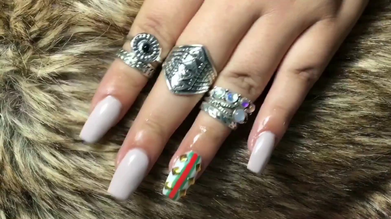 Gucci Nails Acrylic - YouTube