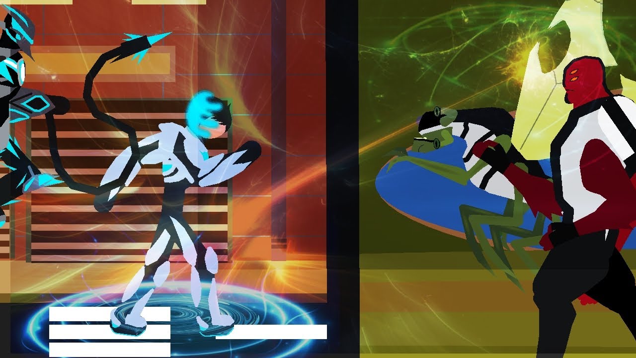 Ben 10 Classic VS Max Steel [#StickNodesPRO] - YouTube