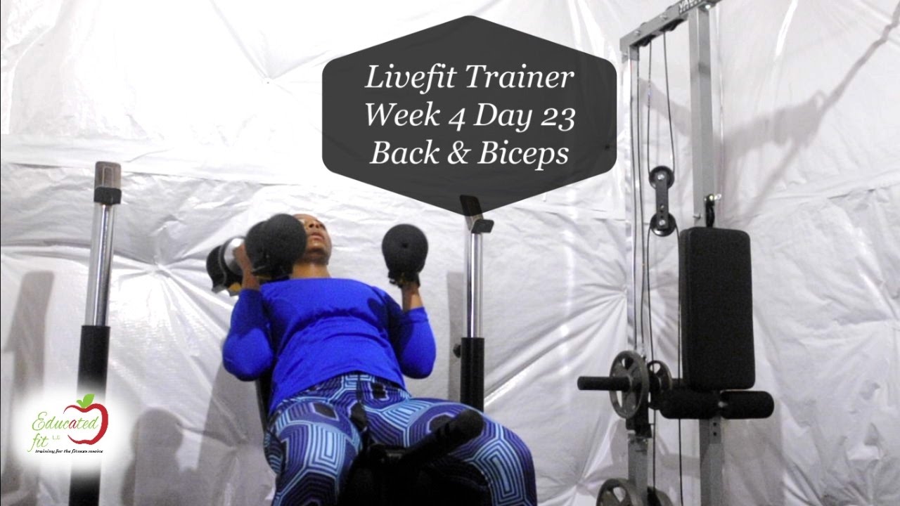 Livefit Trainer Workout | Back & Biceps - YouTube