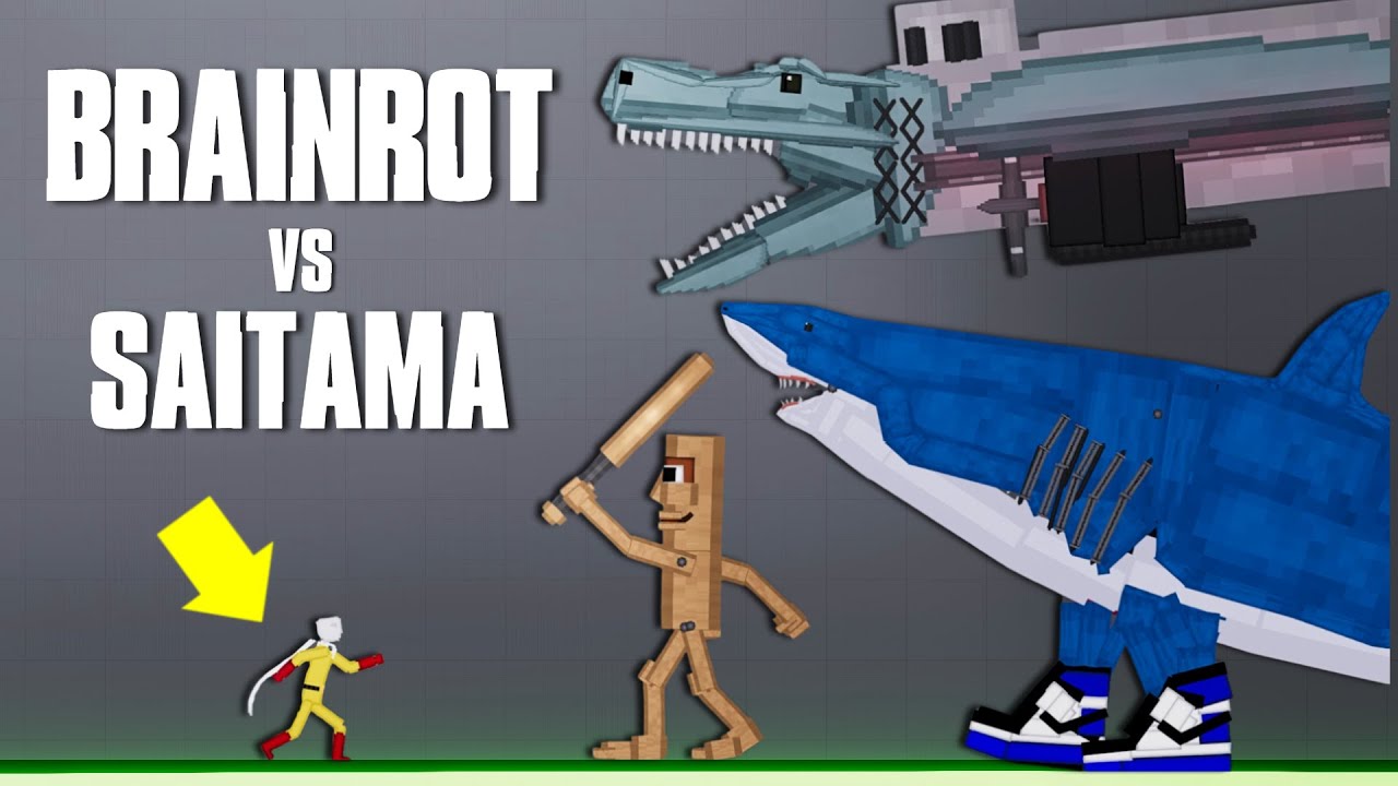 Saitama vs Italian BRAINROT Meme on The Ultimate Acid Sea - YouTube