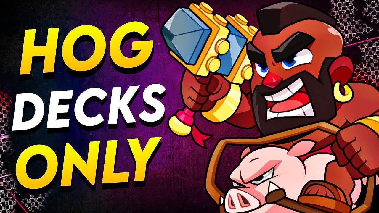 Playing The Best Hog Rider Decks in Clash Royale! - YouTube
