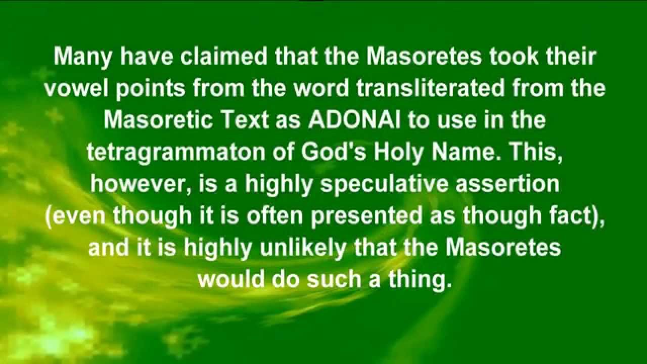 Is Jehovah a False God? - YouTube