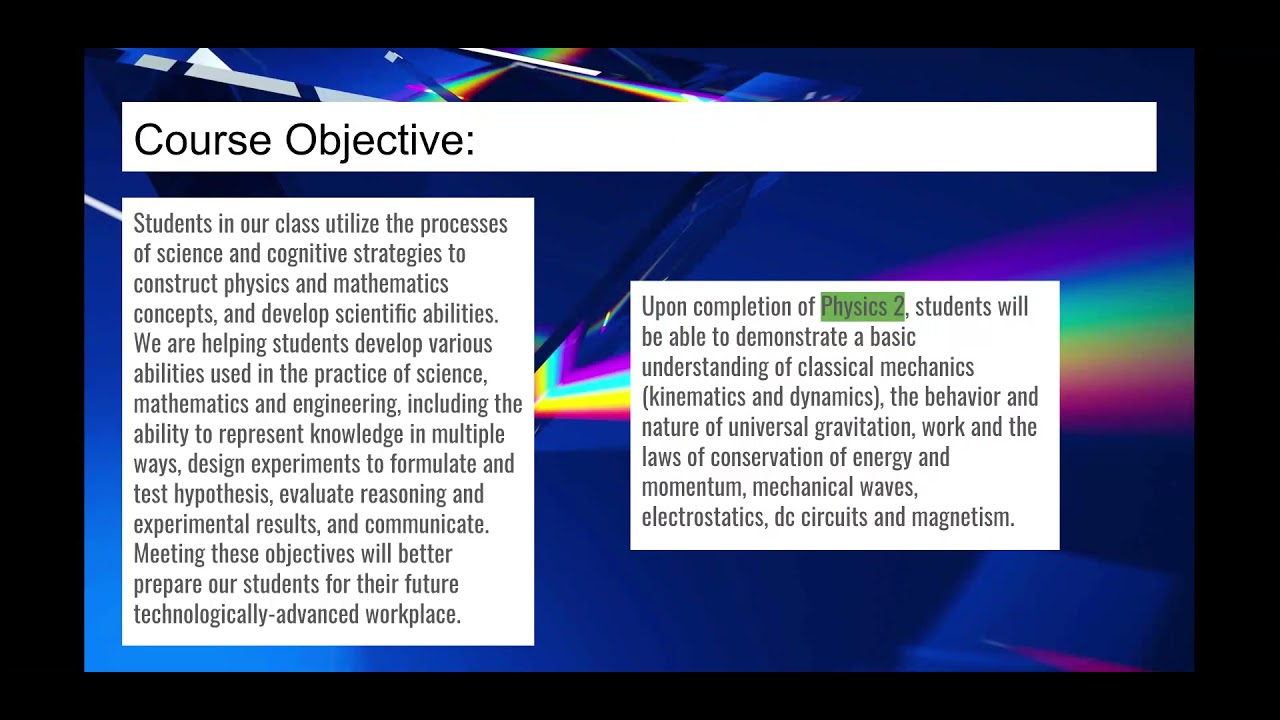 Ms. Singh's Physics Class Back to School Night - YouTube