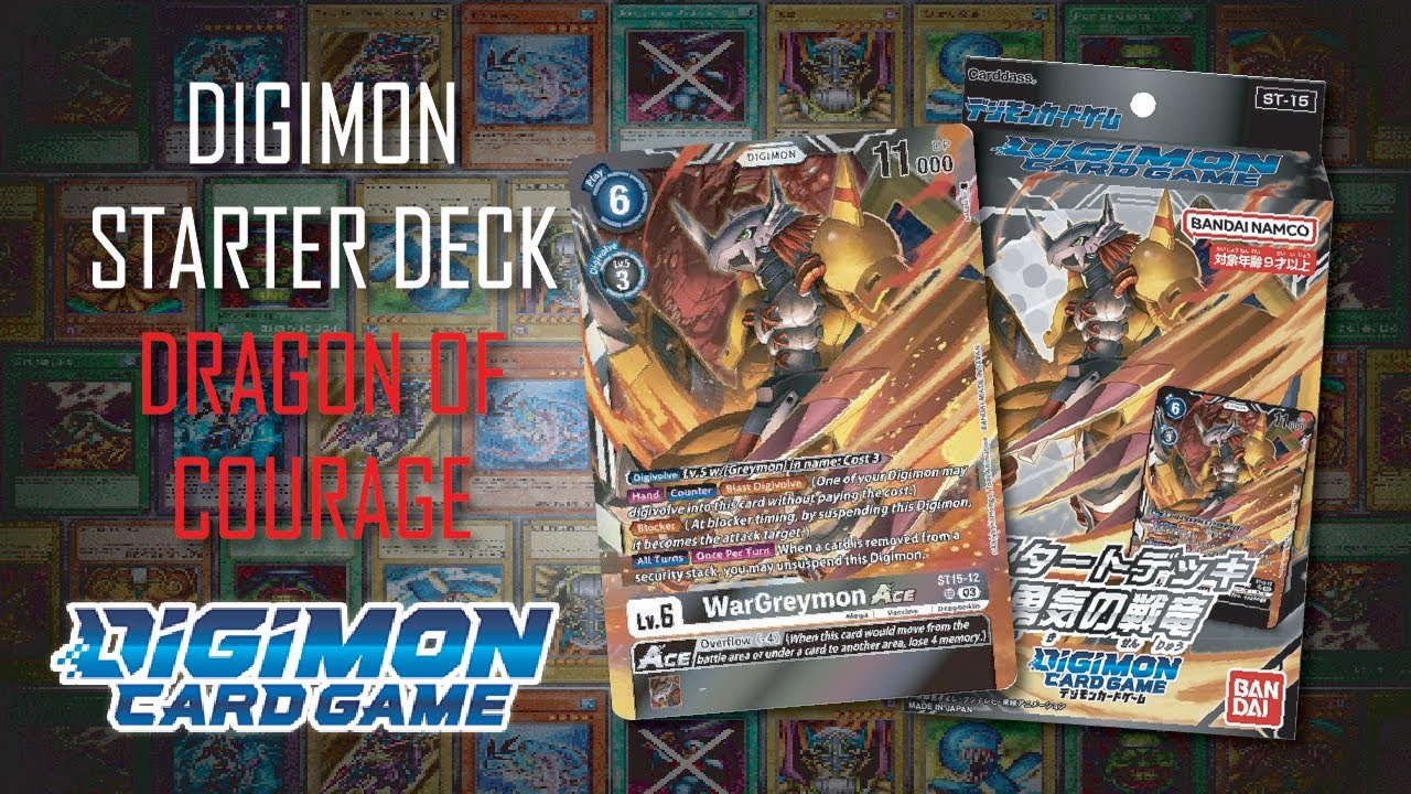 🔥 DIGIMON STARTER DECK Dragon Of Courage 🔥 - YouTube