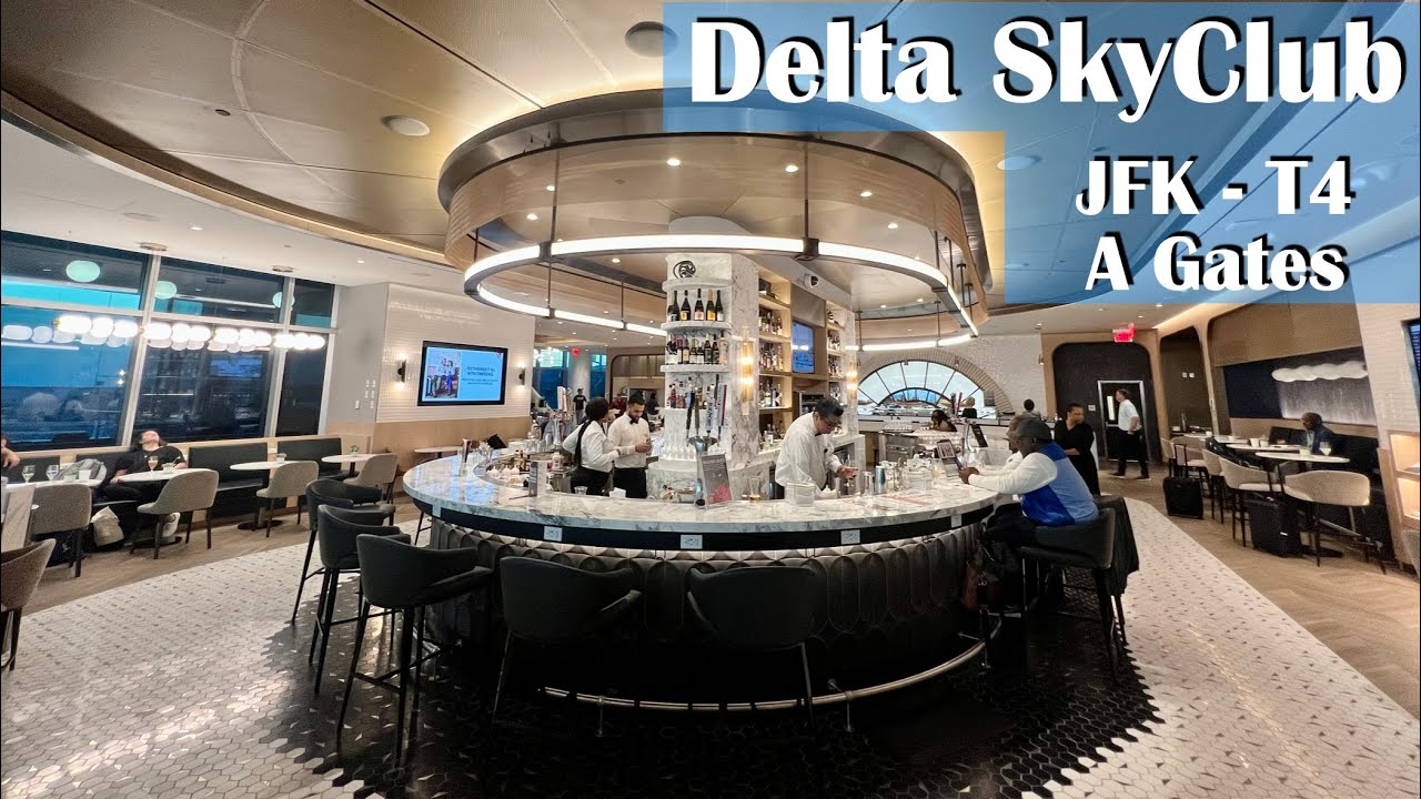 Lounge Review: Delta SkyClub JFK - Terminal 4 - A Gates - YouTube