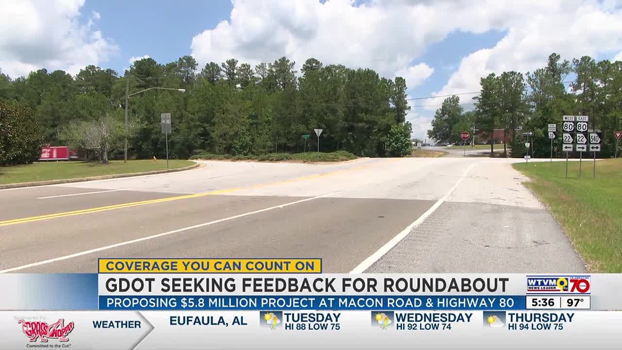 GDOT seeking feedback for Columbus roundabout - YouTube