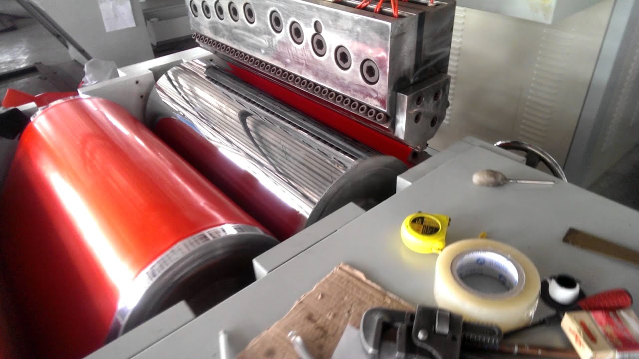 Casting plastic sheet machine--With low thickness - YouTube