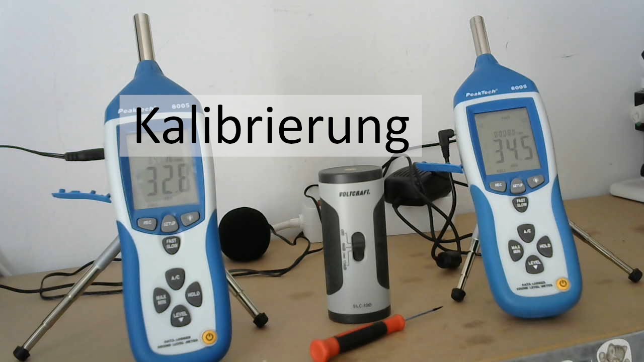 Peaktech 8005 (Teil 1): Kalibrierung Schallpegel - Messgerät - YouTube