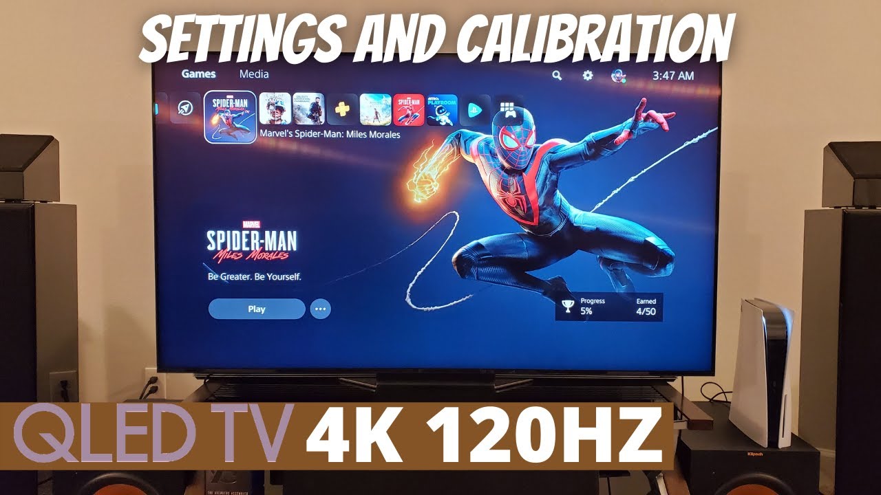 PS5 4K 120hz Settings And Calibration For Samsung QLED TV Q90T Q80T
