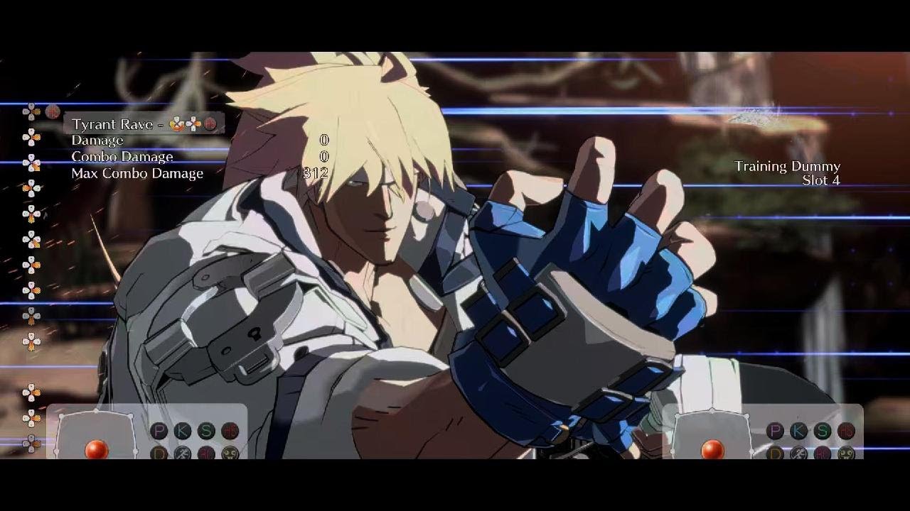 Sol Badguy tyrant rave combo - YouTube