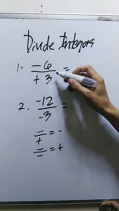 DIVIDE INTEGERS - YouTube