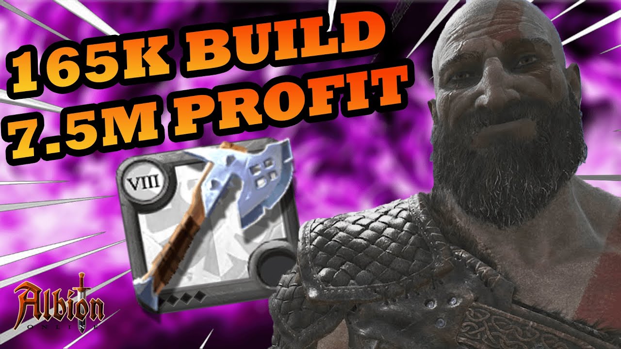 165K BUILD 7.5M PROFIT !!! BATTLE AXE SOLO PVP | 7.3 GIVEAWAY ...