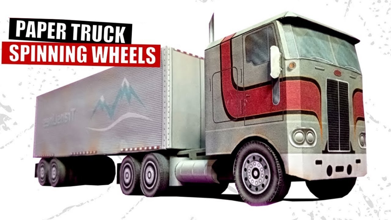Paper Truck With A Semi Trailer DIY Cardboard Model How To Make Paper Paper Truck With A Semi Trailer DIY Cardboard Model How To Make Paper