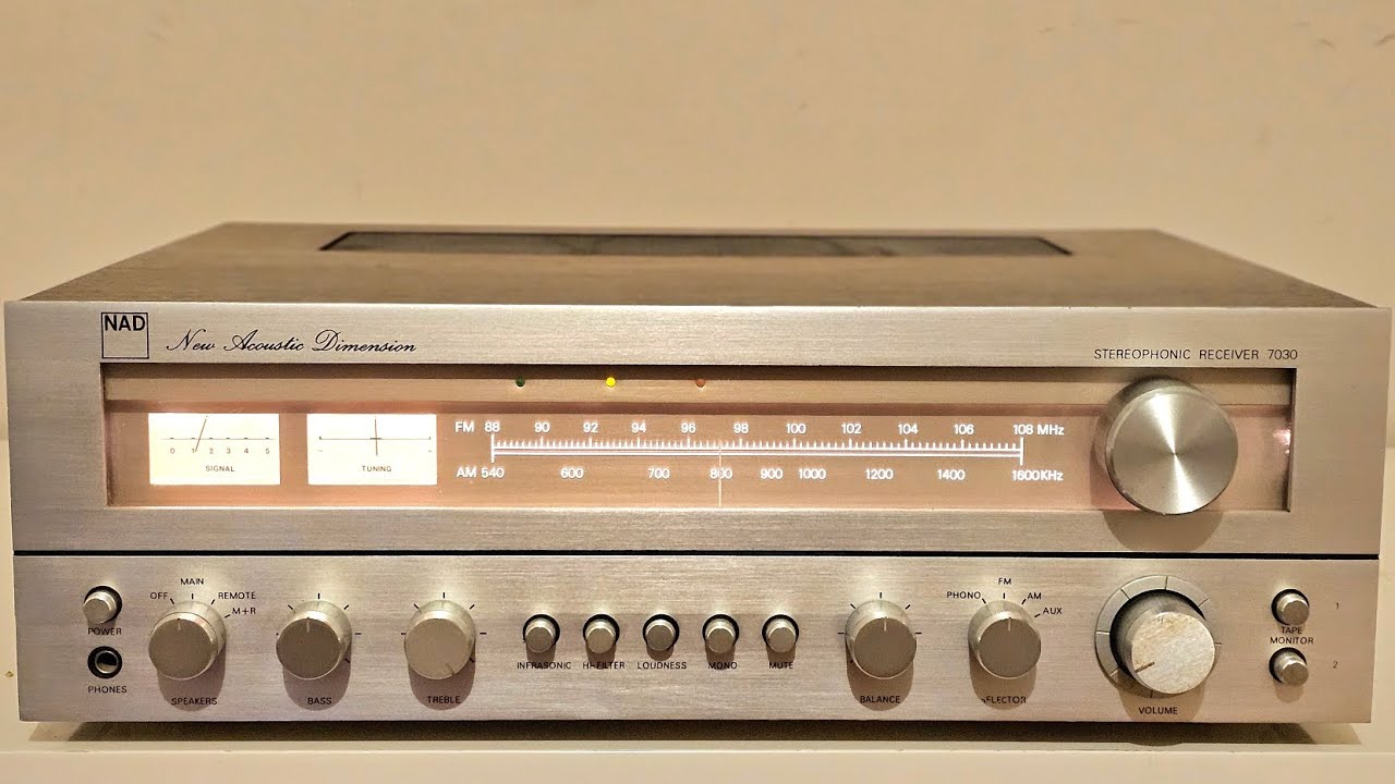 Nad Amplifier Receiver 7030 - YouTube
