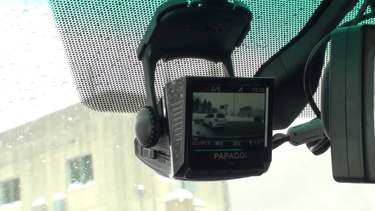 雪道ドライブ PAPAGO! P3の画面を撮影 - YouTube