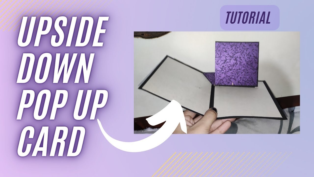 Upside down Pop Up card tutorial || scrapbook card idea || Pop Up card ...