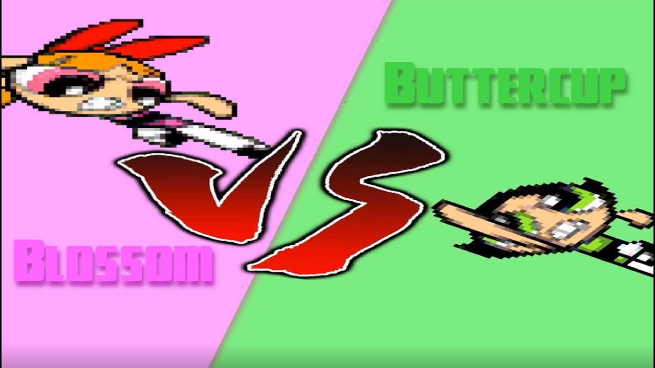 Blossom Vs Buttercup | Sprite Animation - YouTube