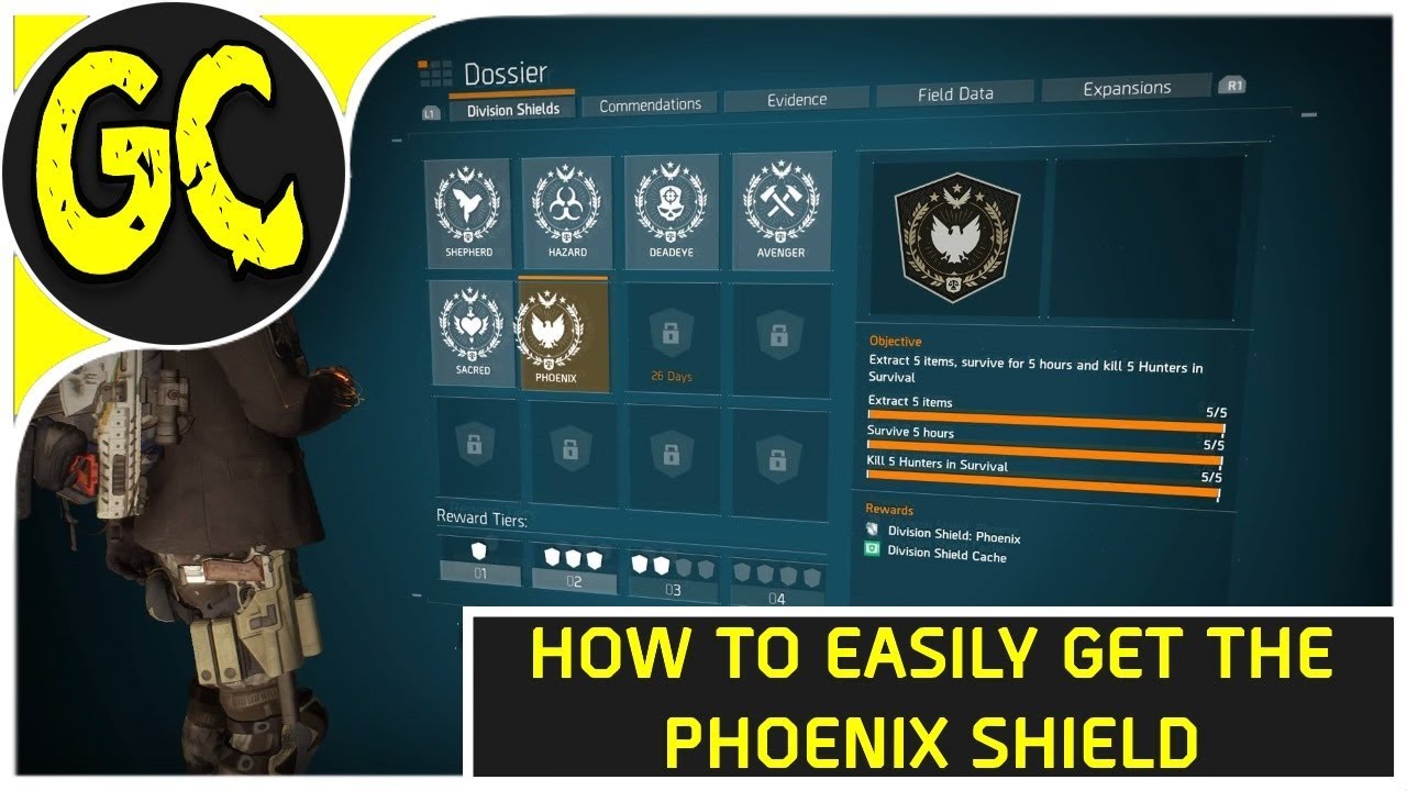 How to Easily Get the Phoenix Shield | The Division Survival - YouTube