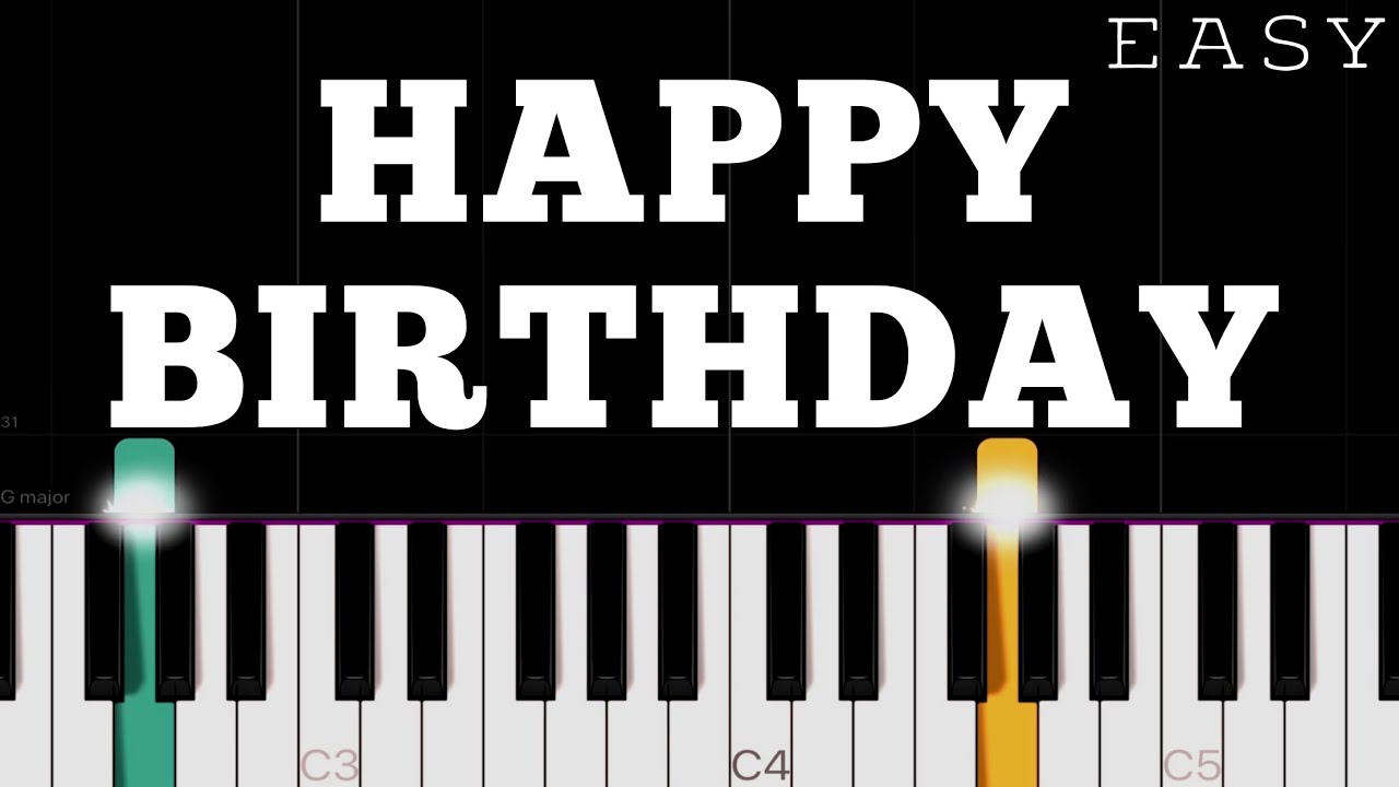 Happy Birthday To You | EASY Piano Tutorial Acordes - Chordify