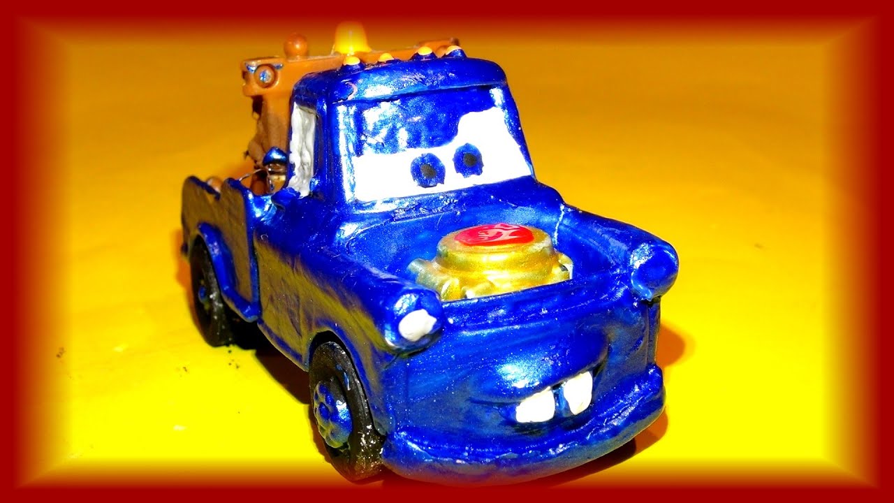 Pixar Cars Customs Metallic Mater with Gray Headlight and Rare Racing ...