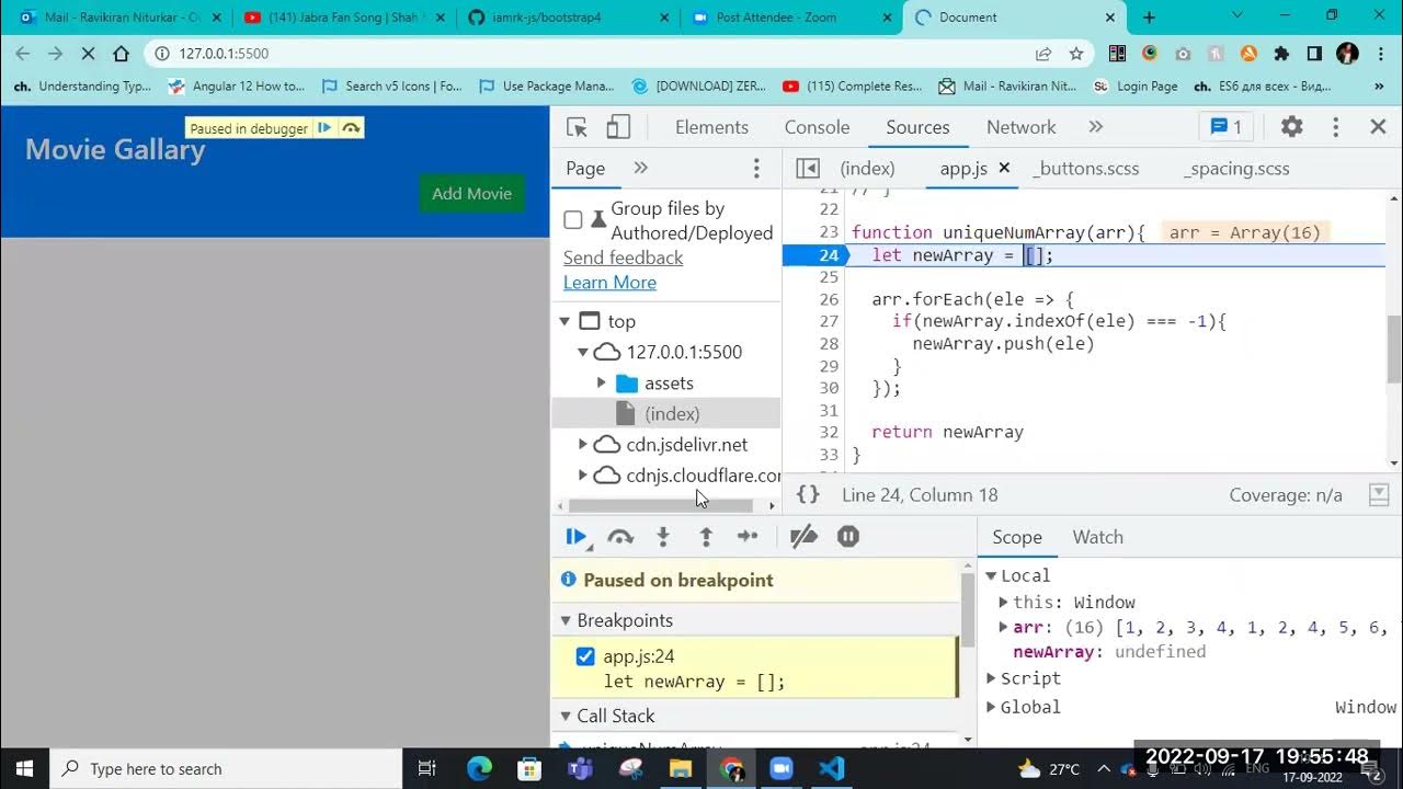 Remove Duplicates From Array 1 Youtube