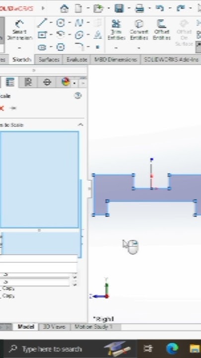 How to use Scale Entities tool in Solidworks #btech #cad #shorts #sh - YouTube