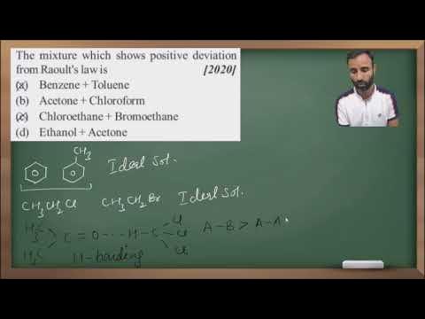 Solution / class 12 / Raoult's law / positive and negative deviation ...