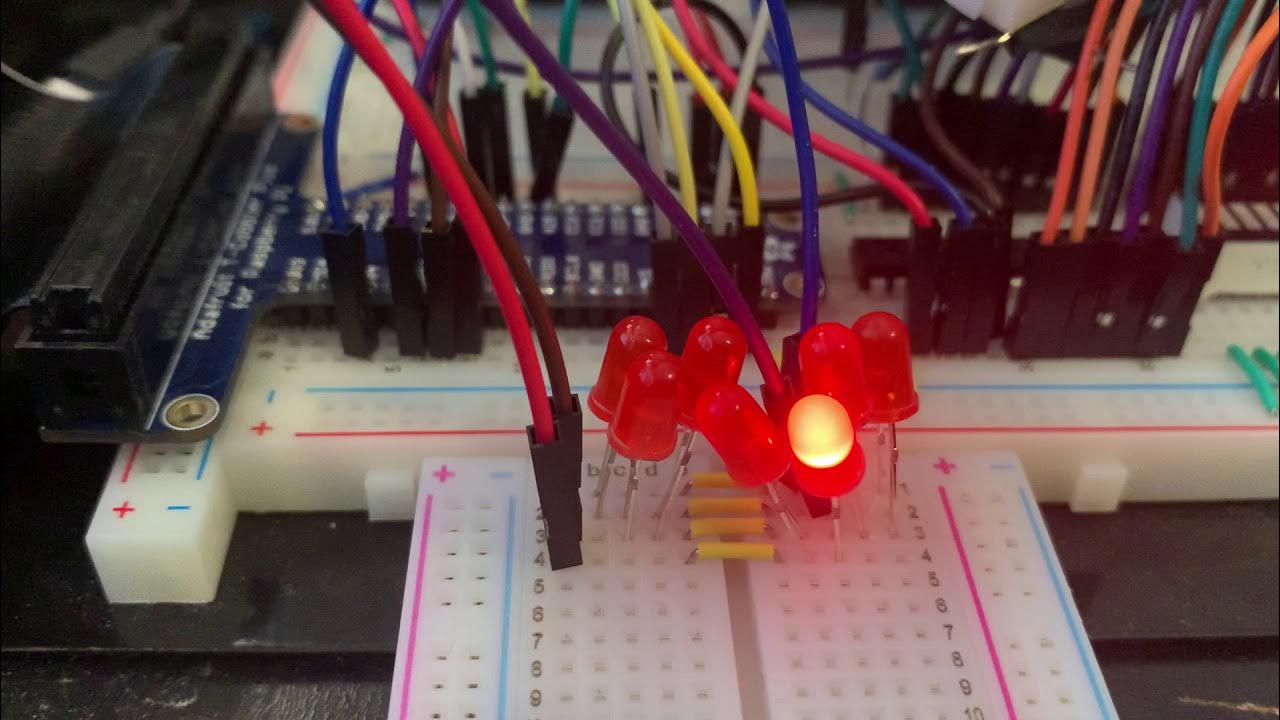 6-pin Charlieplex segment - YouTube