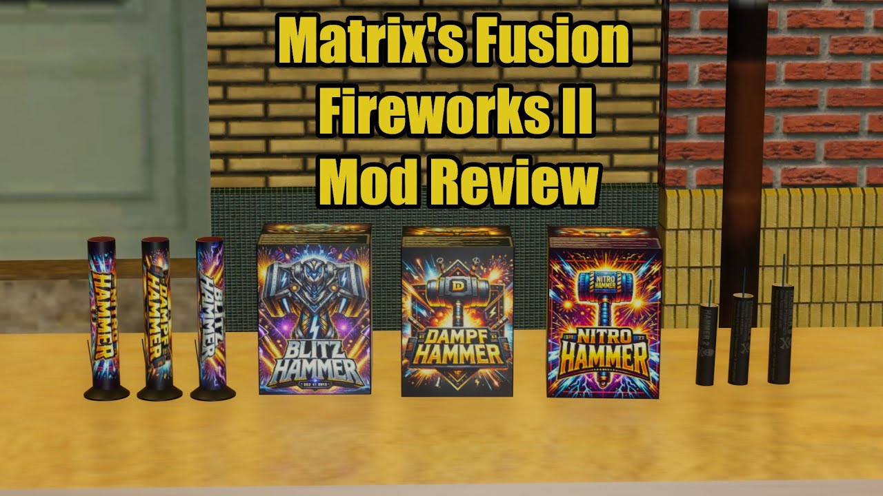 Matrix Fusion Fireworks II Mod Review! - Fireworks Mania - YouTube