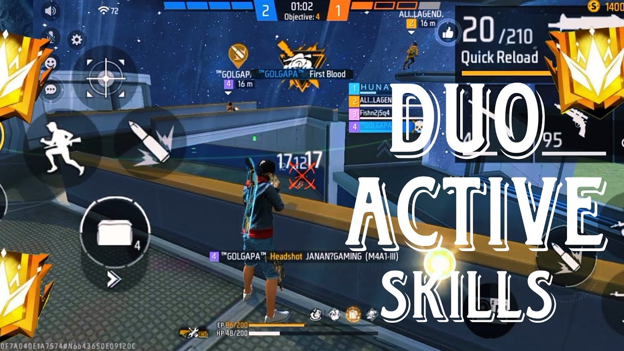 Duo Active Skills Cs Mode Full GamePlay in Free Fire [Gaming With ...
