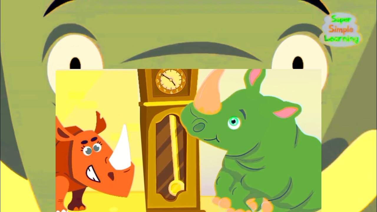 hickory dickory dock orange rhino vs green rhino - YouTube