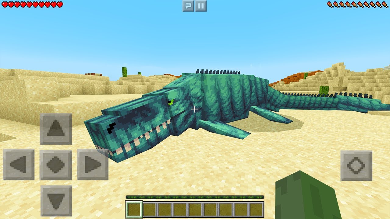 Dinosaur The Lost World ADDON in Minecraft Pocket Edition - YouTube