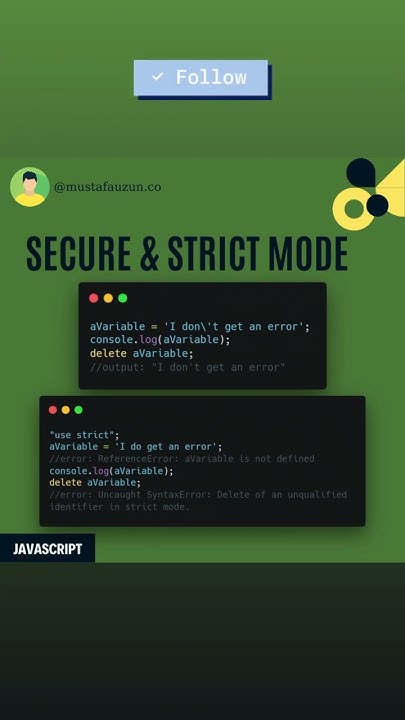Secure Javascript with Strict Mode #javascript #shorts - YouTube