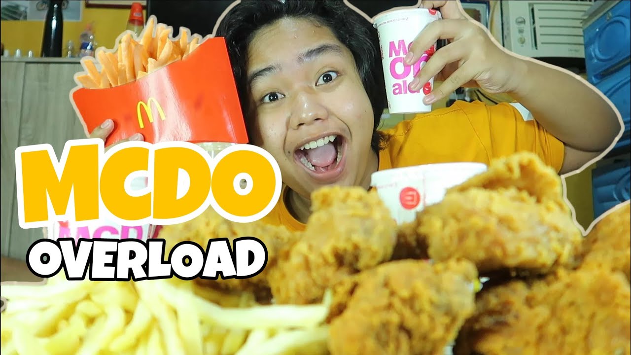 MCDO CHICKEN AND FRIES OVERLOAD (16PIRASO YUNG MANOK??!) | Nel Jaron ...