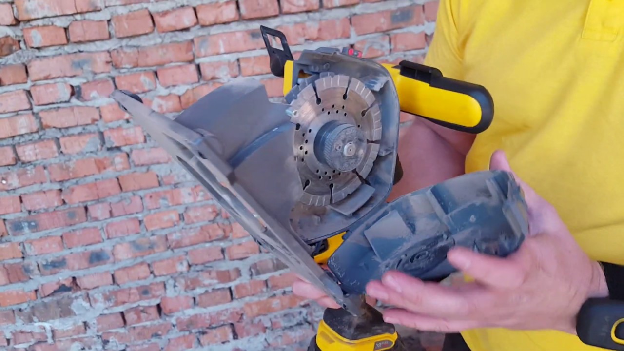 Тест аккумуляторного штрабореза DeWALT DCG200 - YouTube