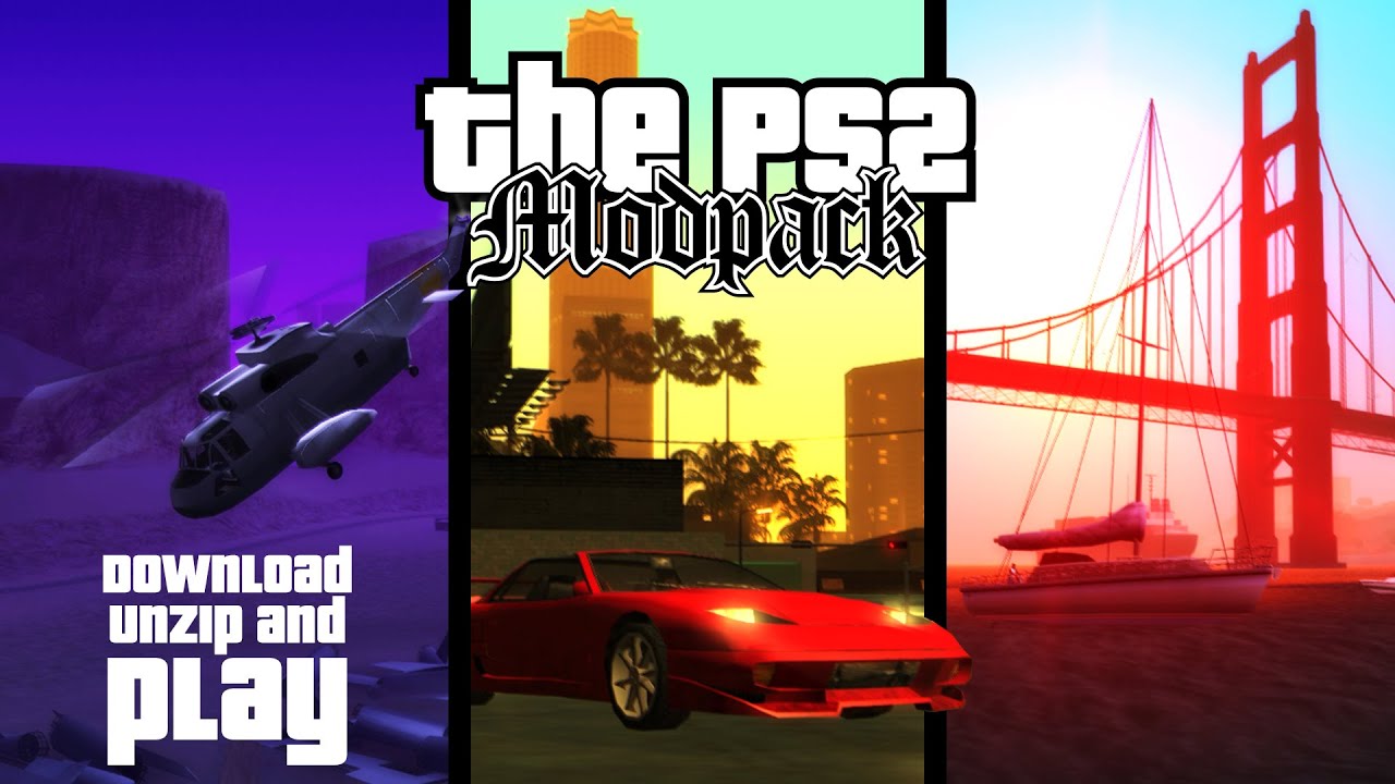 GTA San Andreas: THE PS2 MODPACK - YouTube