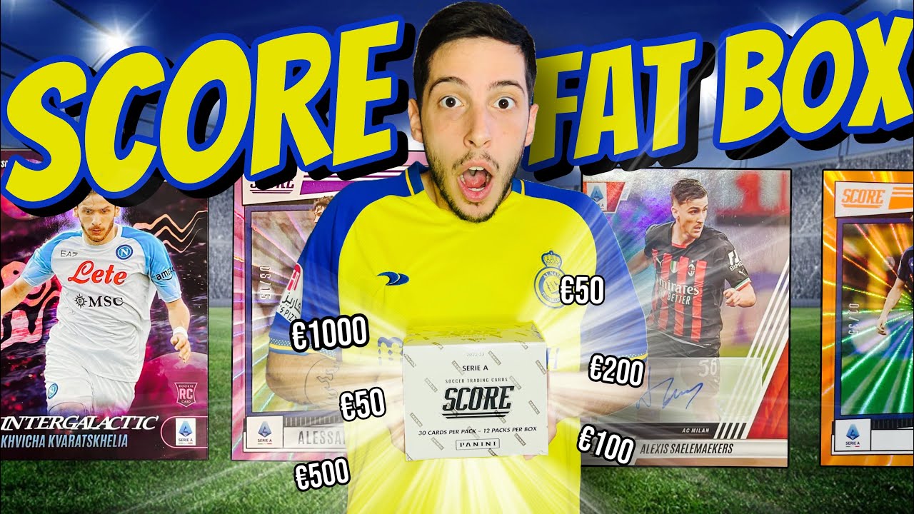 SCORE FAT BOX PANINI🔵 *Unboxing €72 BOX SCORE* - Calciatori Panini ...