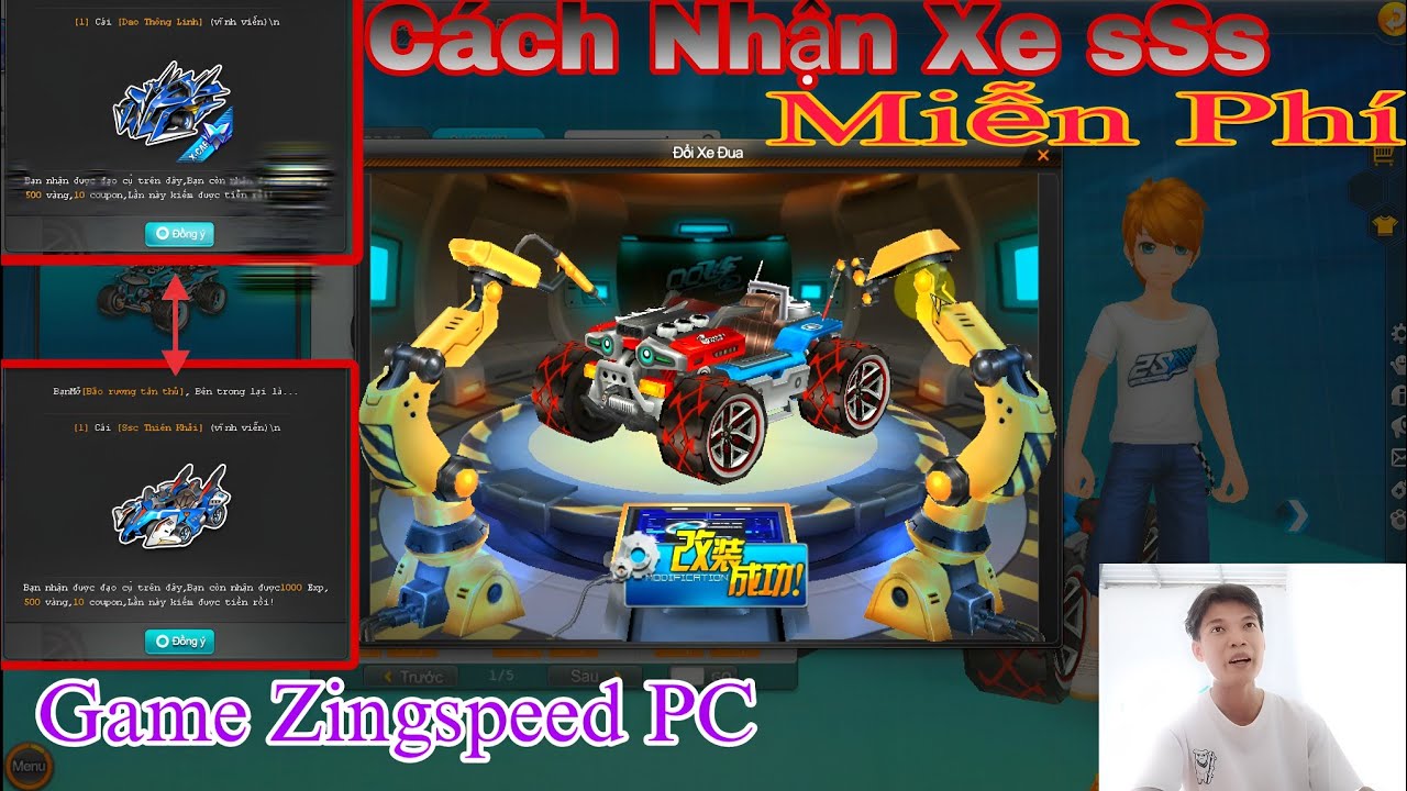 Cách Nhận Xe sSs Zingspeed Và Skin Trang Phục Vĩnh Viễn Miễn Phí Mới ...